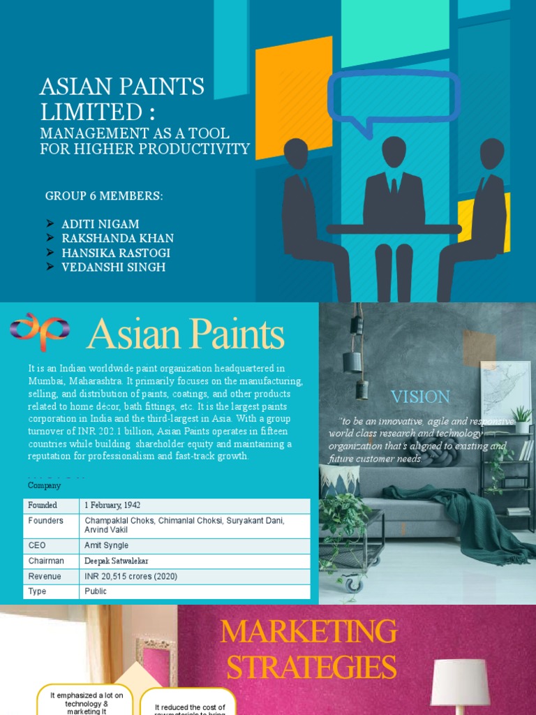 Asian Paints Management for Productivity | PDF | Enterprise Resource ...