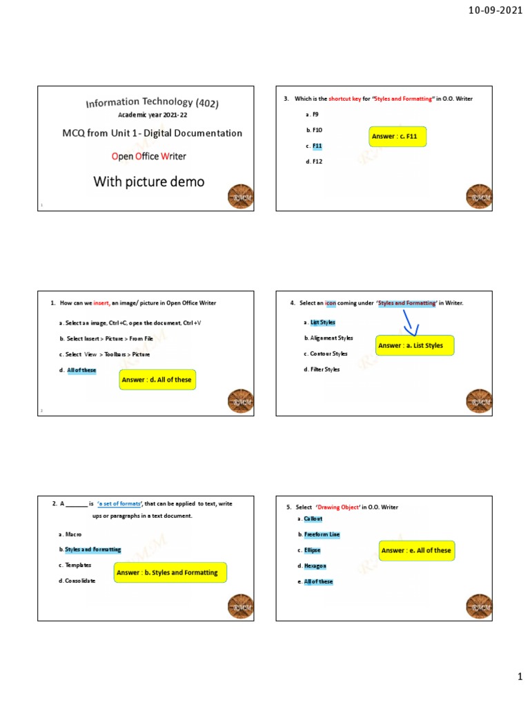 MCQ Writer It | PDF | Page Layout | Computing