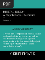 Digital India Class 12 Project | PDF | Internet Access | Infrastructure