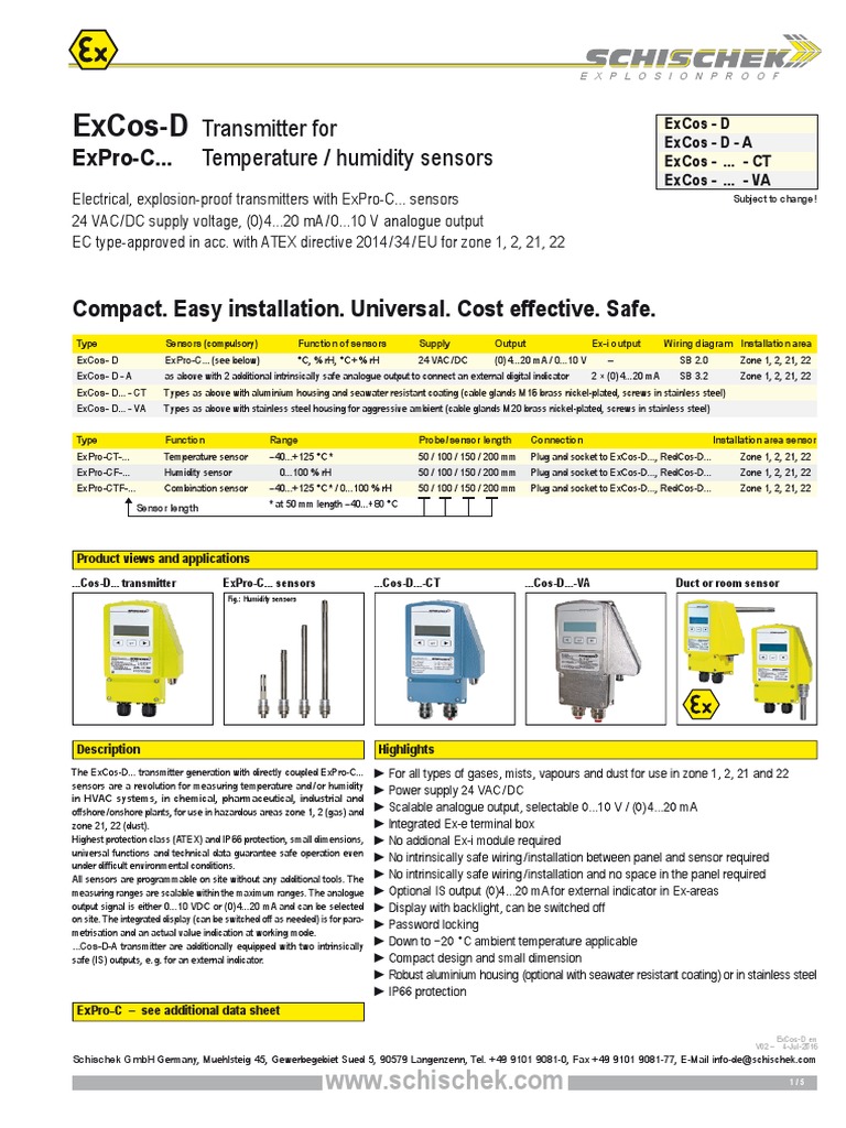 ExCos-D en | PDF | Electrical Connector | Electrical Wiring