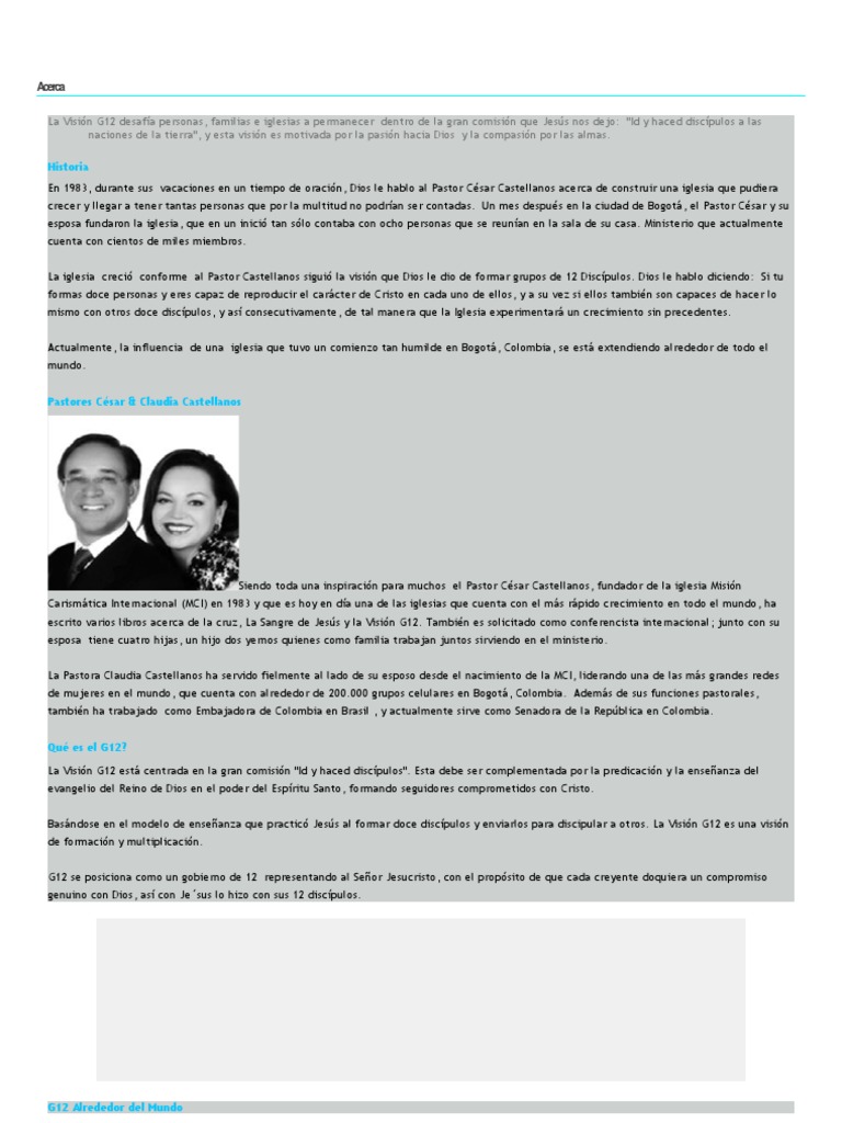 Que Es La Vision Celular G12 | PDF | Jesús | Elijah