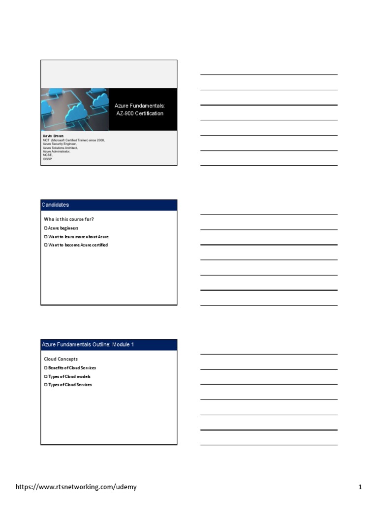 Azure Fundamentals AZ-900 | PDF | Cloud Computing | Microsoft Azure