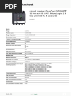 Product Datasheet: Circuit Breaker Compact Nsx100F, 36ka at 415vac, TMD ...