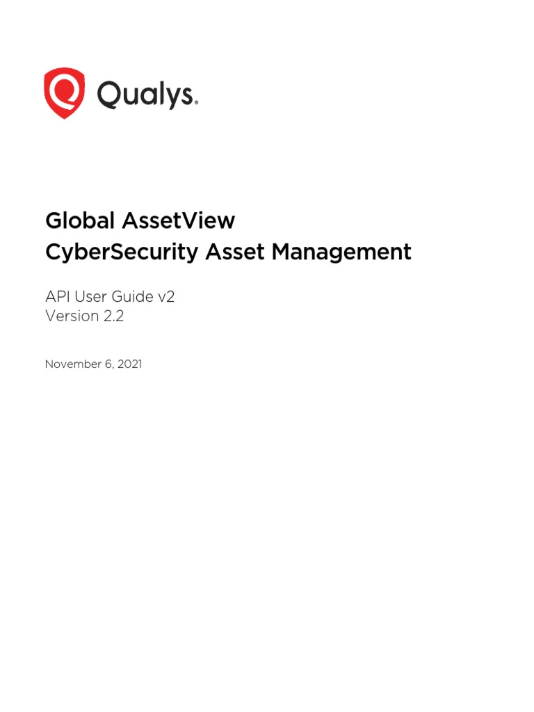 Qualys Gav Csam API v2 User Guide | PDF | Json | Port (Computer Networking)