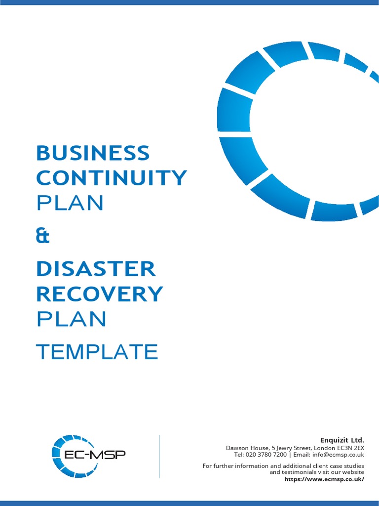 BCP DRP Ec MSP | Download Free PDF | Disaster Recovery | Backup