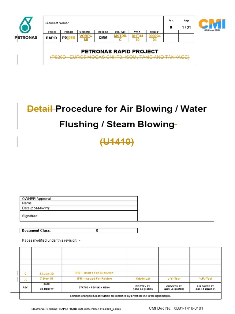 Vorplex - MST - Air Blowing and FlushingVOIDXXX | PDF | Valve | Pump