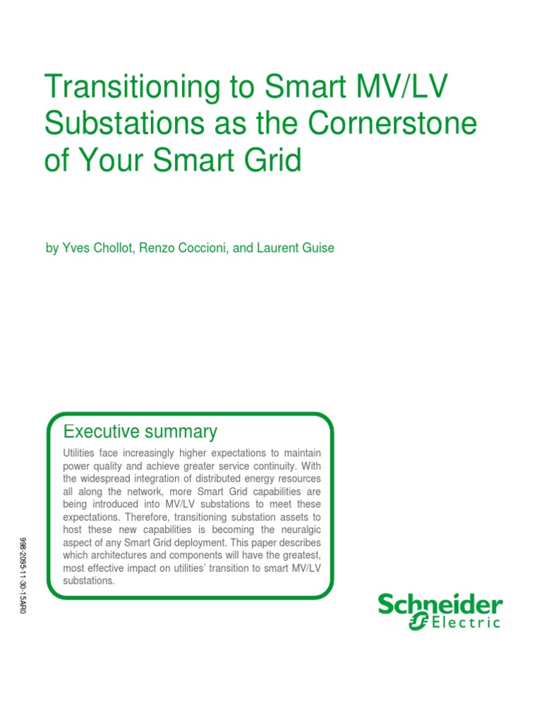 Transitioning To Smart MV/LV Substations As The Cornerstone of Your ...