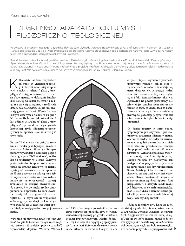 (2018) Jodkowski, Degrengolada Katolickiej Mysli Filozoficzno ...
