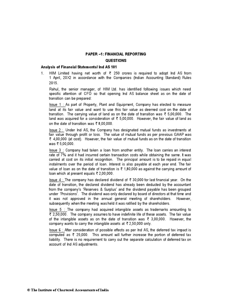 FR New Papers & RTP's | PDF | Debits And Credits | Intangible Asset