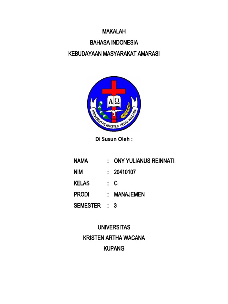 Kebudayaan dan Adat Amarasi NTT | PDF | Kajian Bahasa Asing | Agama ...
