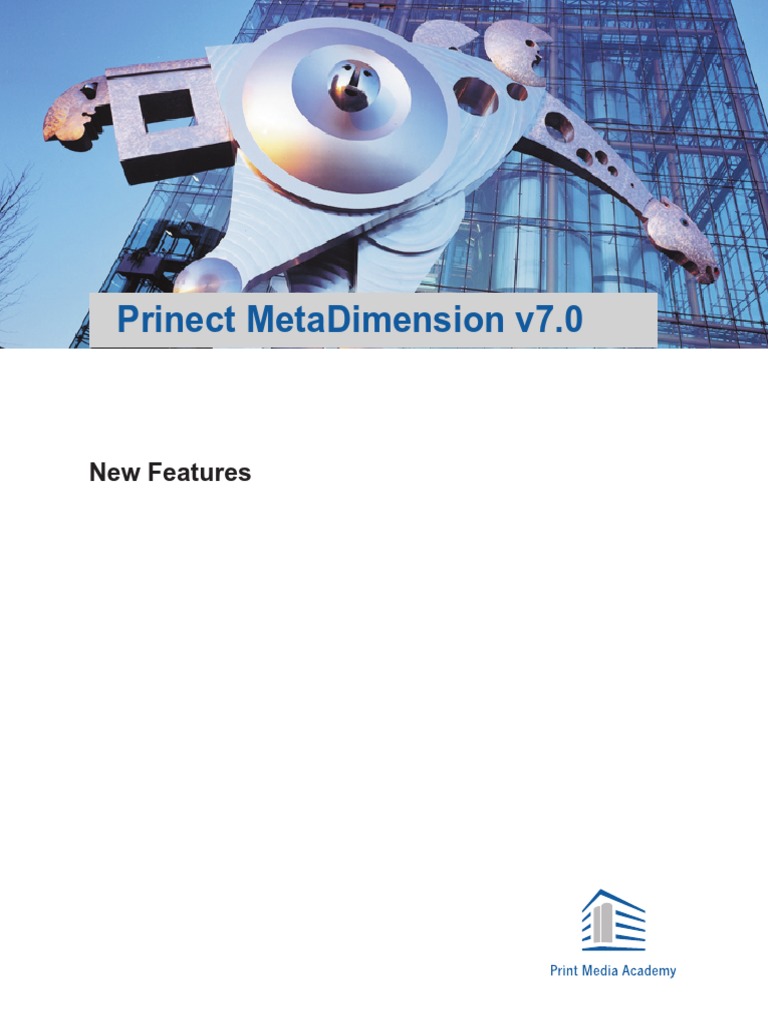 Prinect Metadimension V7.0: New Features | PDF | Software Engineering ...