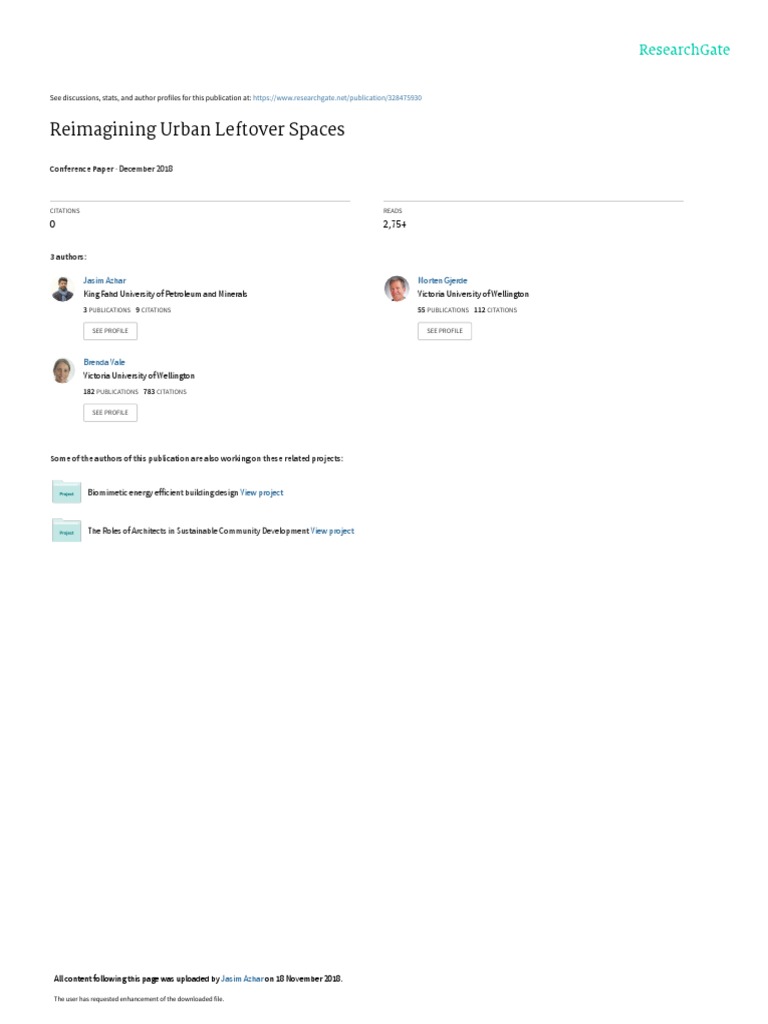 Reimagining the Potential of Urban Leftover Spaces: A Visual Preference ...