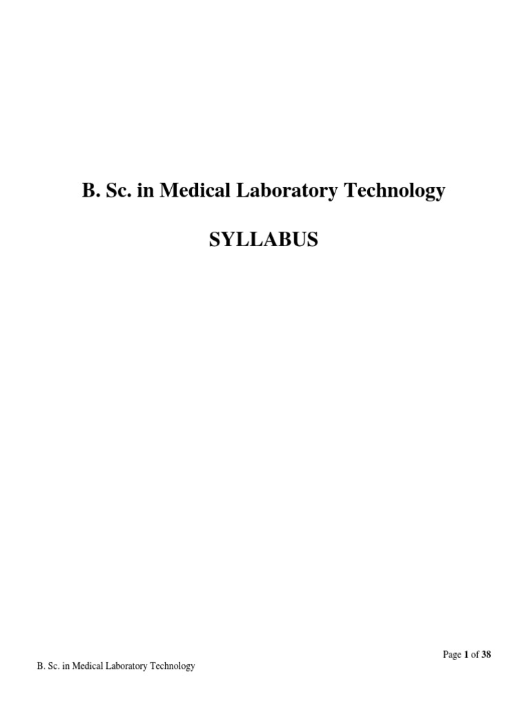 BSC (Medical Lab Technology) 28.02.2018 | PDF | Histology | Microscope