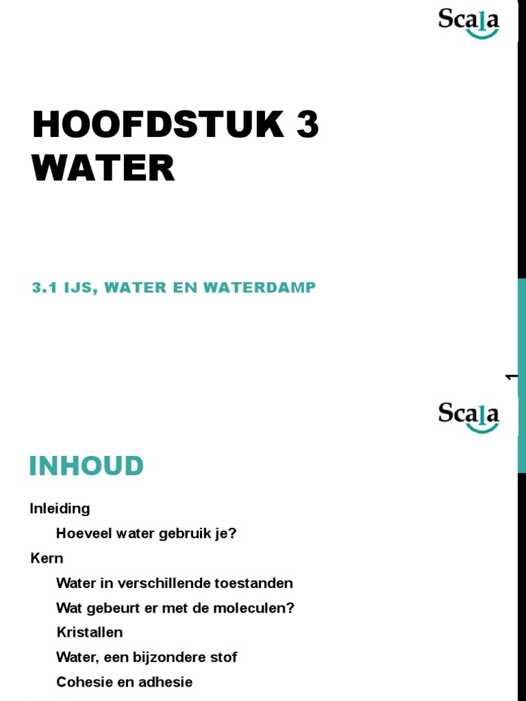 IJs Water en Waterdamp Paragraaf 1 | PDF