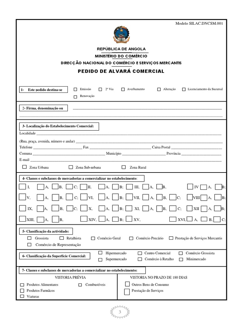 Form Alvara Comercial Modelo Silacdncsm001 - 1476475148 | PDF ...
