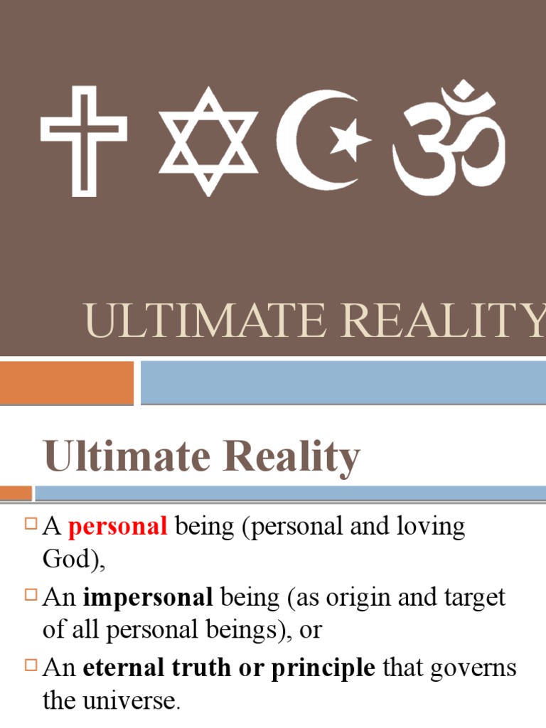 Ultimate Reality | PDF | God | God The Father