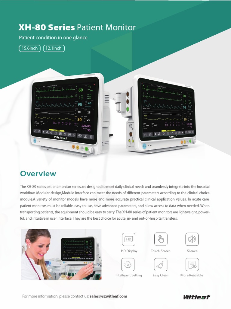 XH-80 Series Patient Monitor: Patient Condition in One Glance | PDF ...