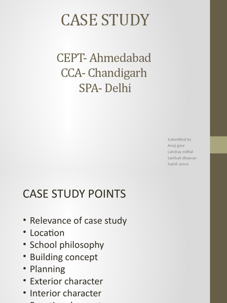 Cept Ahmedabad Case Study | PDF | Design | Natural Environment
