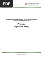 Physics Syllabus Zimsec | PDF | Acceleration | Force
