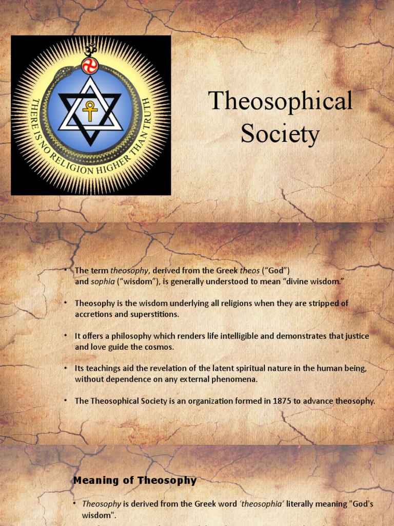 Theosophical Society | PDF | Theosophy | Spirituality