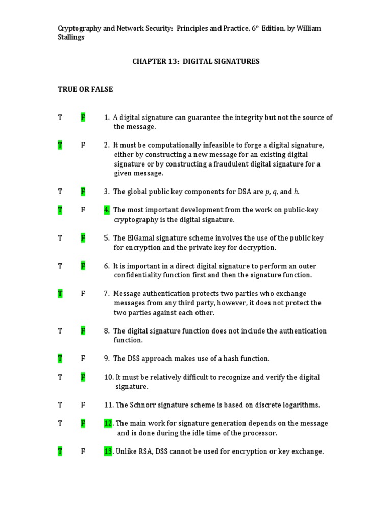 An Overview of Digital Signature Schemes and Standards Based on Chapter ...