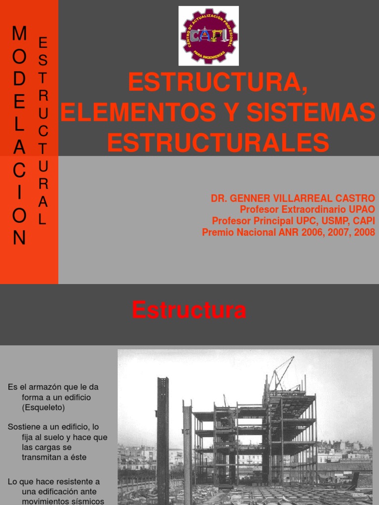 Estructura Elementos y Sistemas Estructurales | PDF