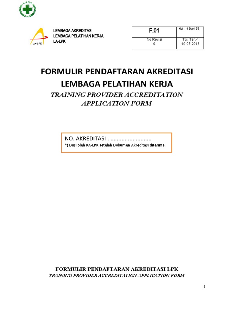 Akreditasi La LPK | PDF