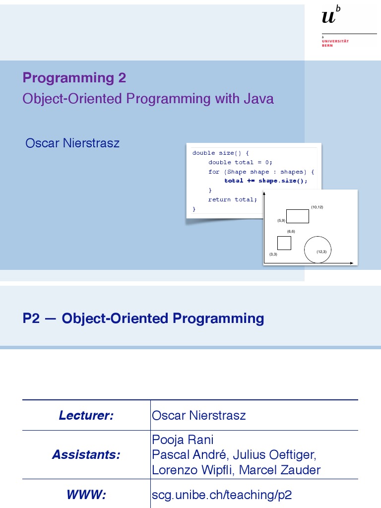 Programming 2: Object-Oriented Programming With Java | Download Free PDF | Object Oriented ...