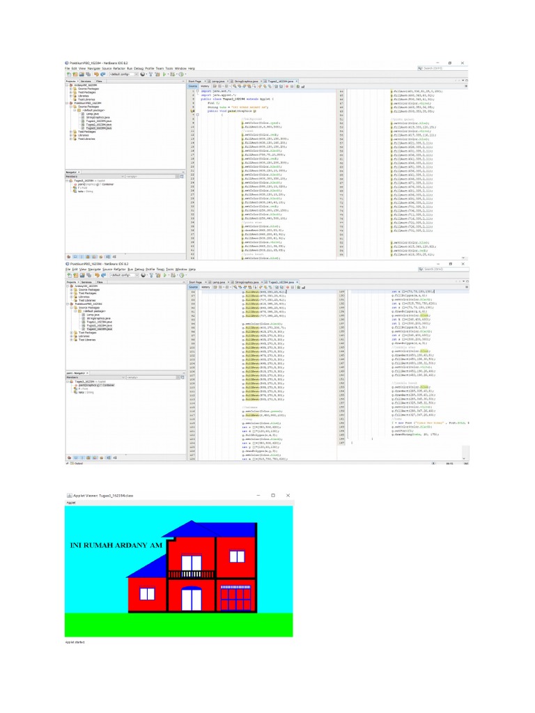 Membuat Rumah Dengan Java Applet Di Netbeans | PDF Membuat Rumah Dengan Java Applet Di Netbeans | PDF