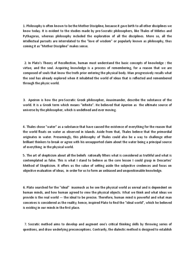 Philosophy | PDF | Idea | Reason