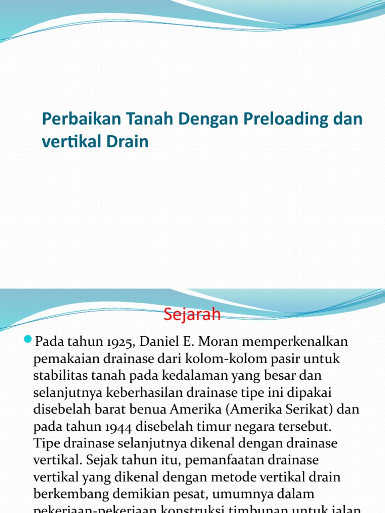 MATERI Preloading Dan Vertikal Drain | PDF