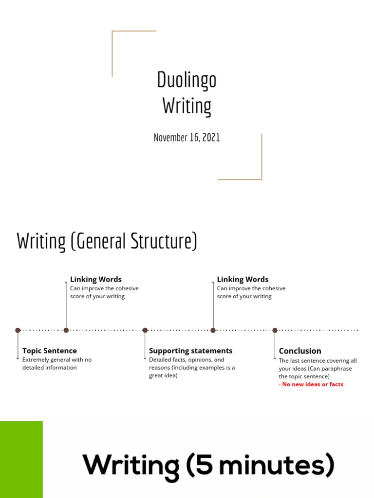 Duolingo - Writing | PDF | Phrase | Sentence (Linguistics)