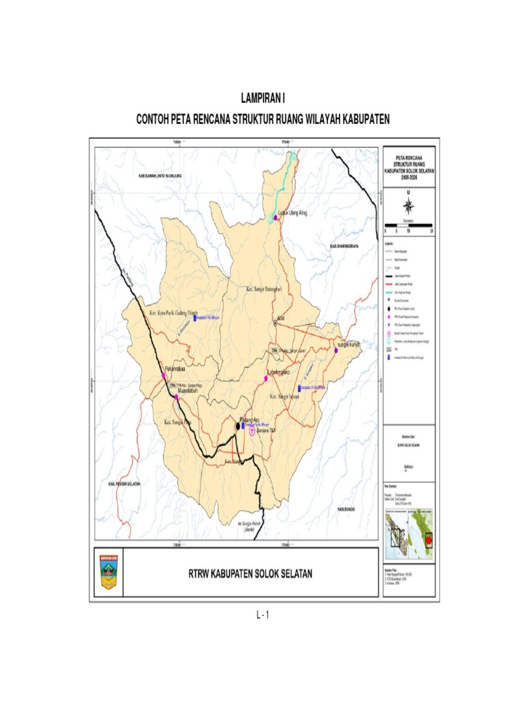 Rencana Struktur dan Pola Ruang Kabupaten | PDF