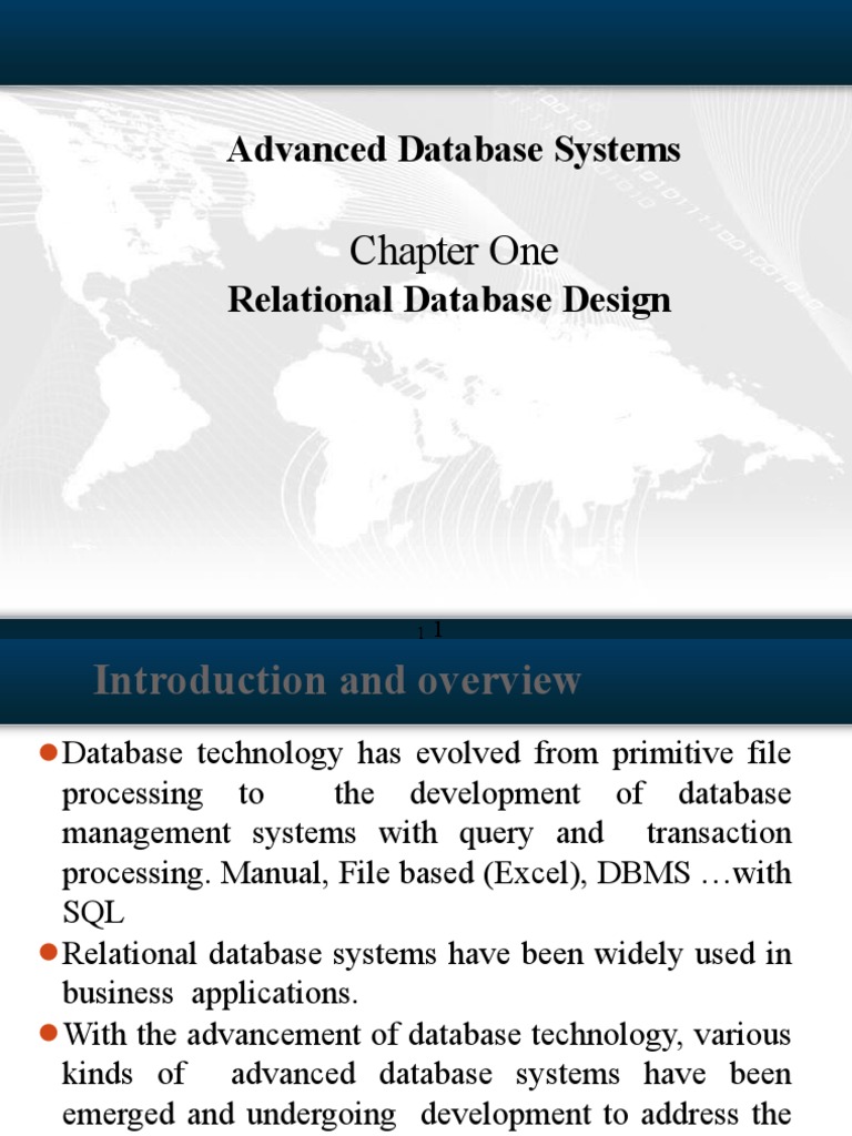 Advanced Database Systems Overview | PDF | Databases | Relational Model
