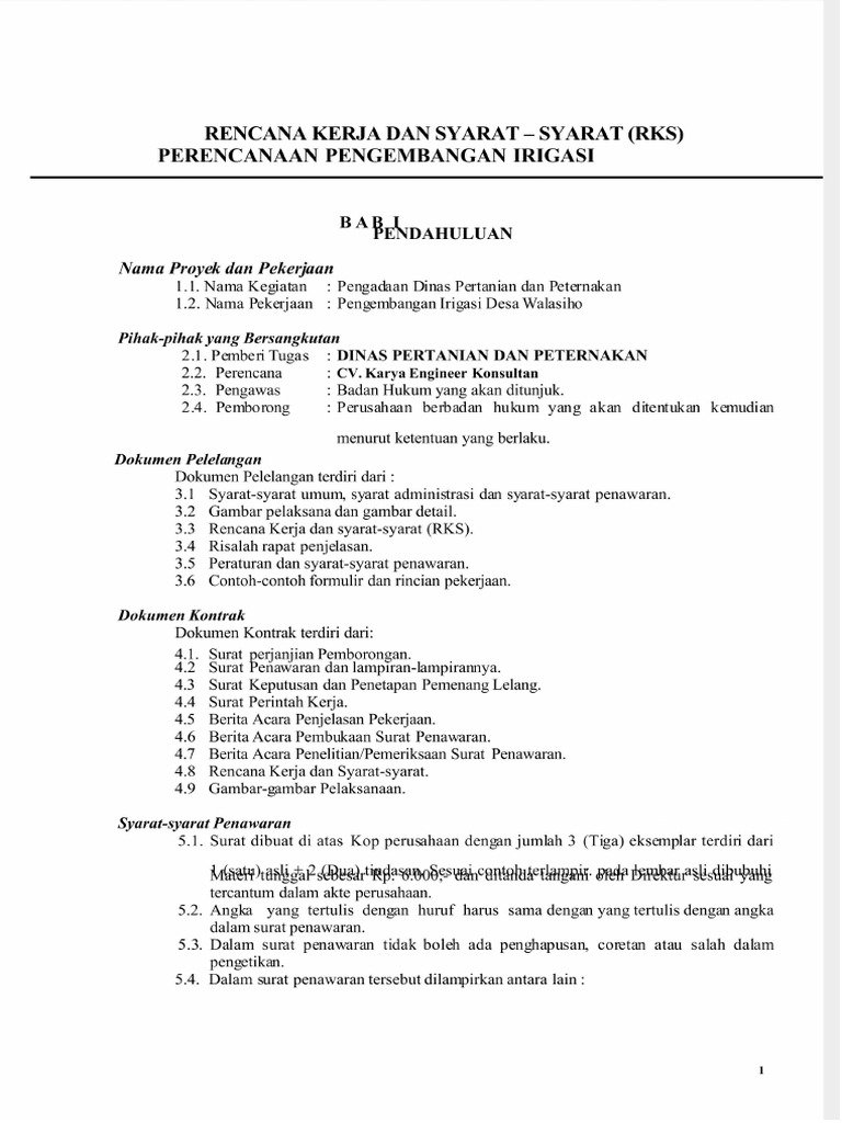 Dokumen - Tips Rks Irigasi Pertanian | PDF | Bisnis | Komputer