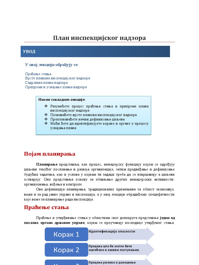 Plan-Inspekcijskog-Nadzora | PDF