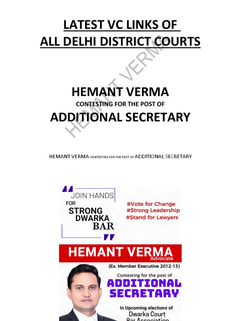 VC Links For All Courts 07-Jan-2022 | PDF