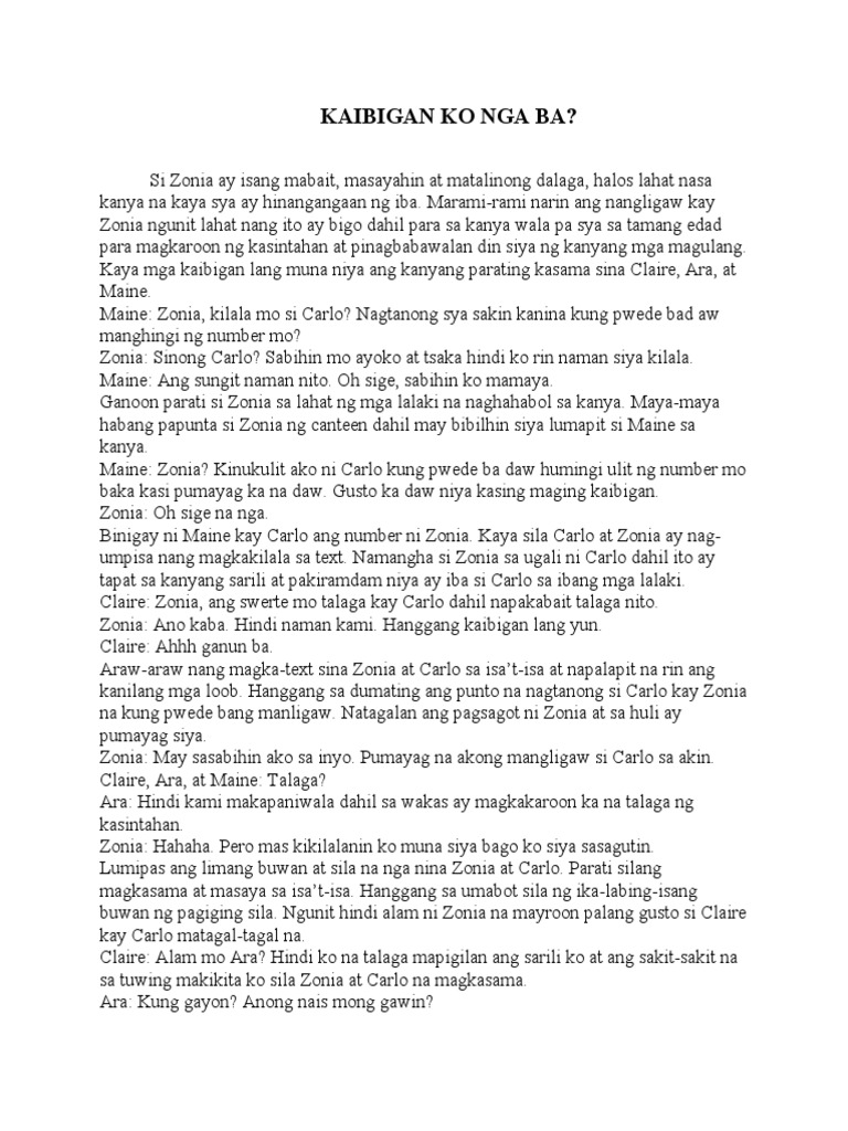 Maikling Dula Ni Joeven | PDF