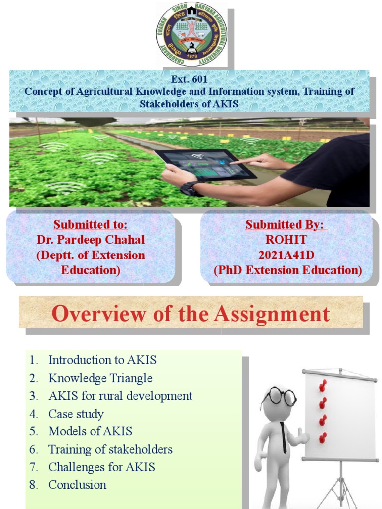 Ag Ext 601 Concept of Agricultural Knowledge and Information System ...