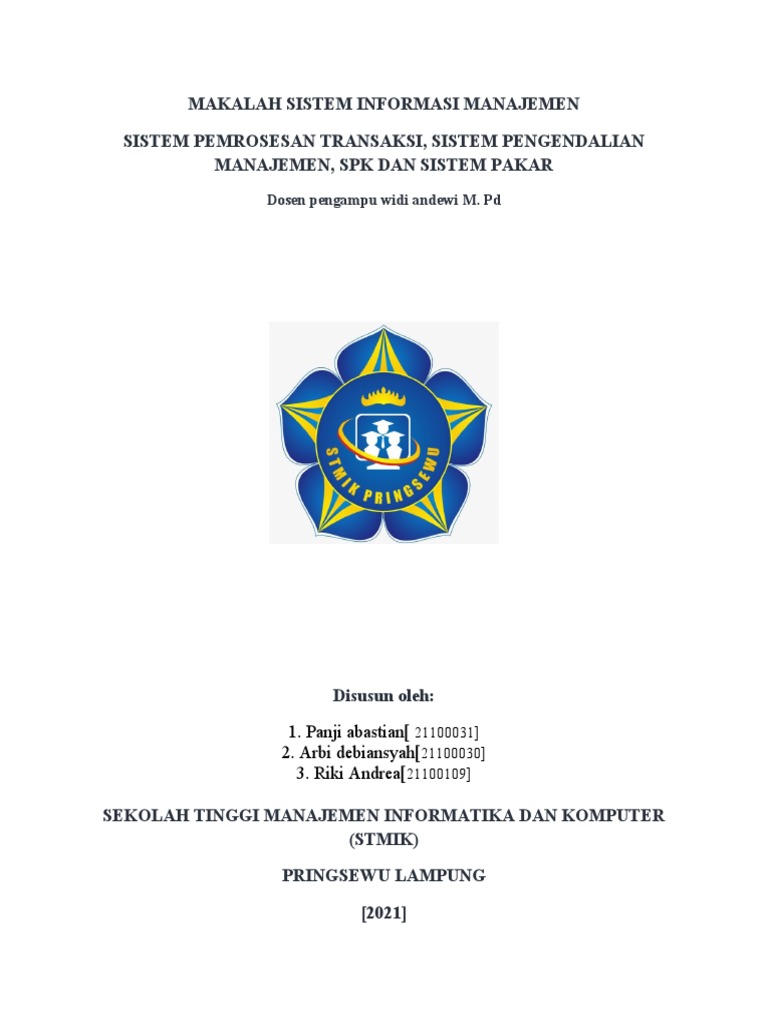 Makalah Sim Kelompok 6 | PDF
