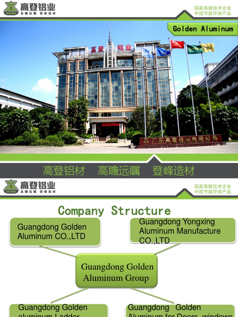Golden Aluminum Group Brief Introduction | PDF