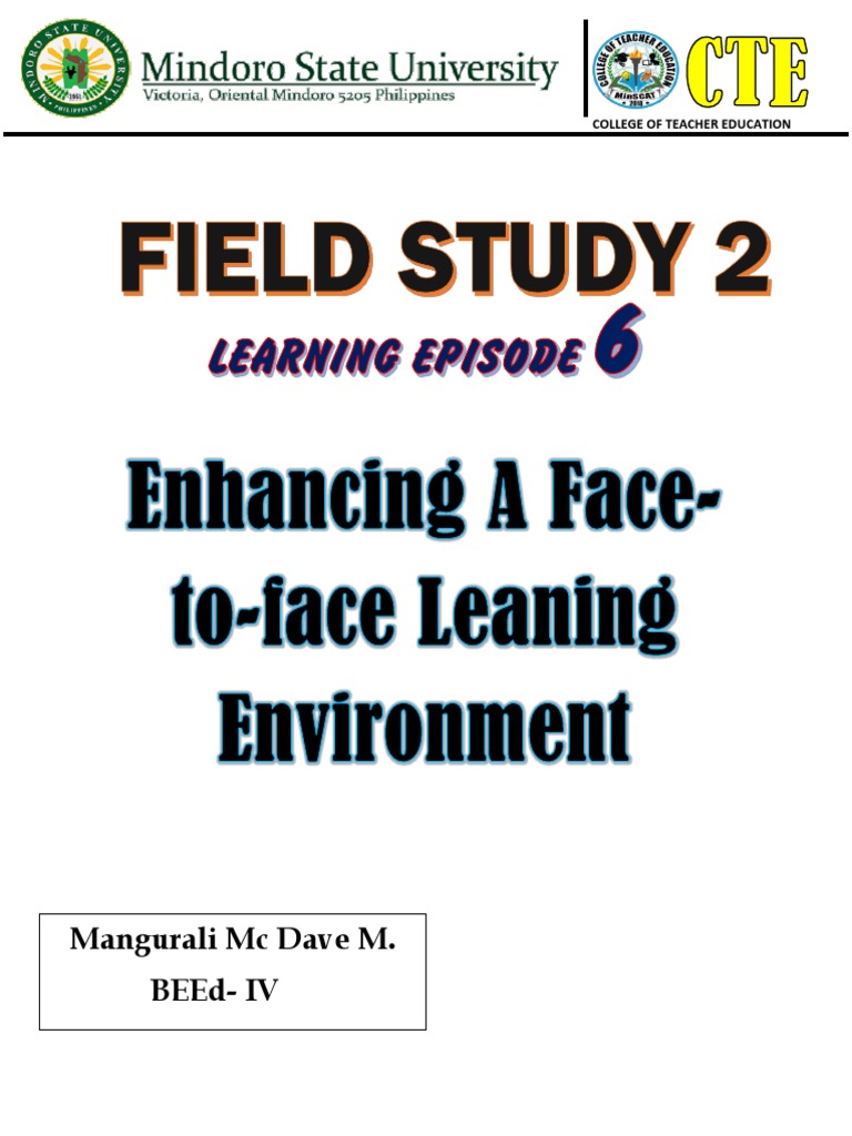 Field Study 2 Learning Episode 6 | PDF | Learning | Classroom