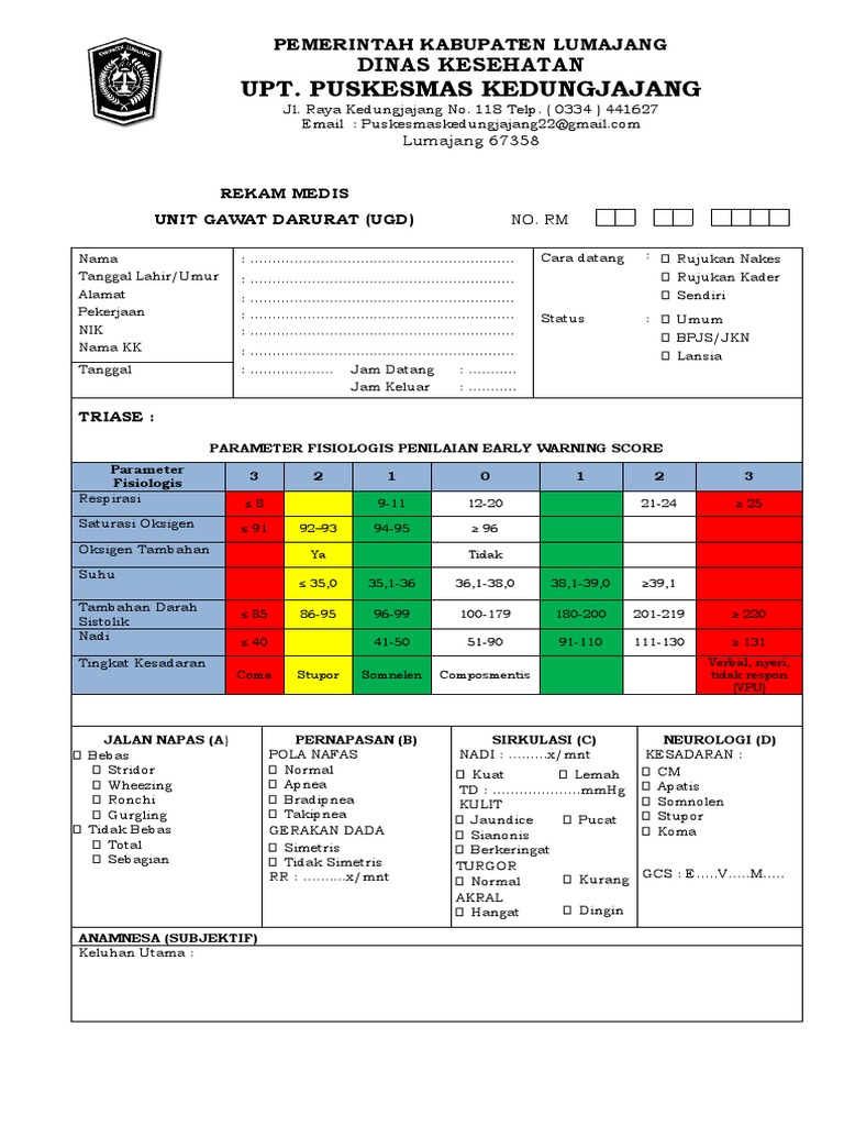 Rekam Medis Ugd (Triase) | PDF
