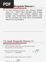 Uji Duncan Multiple Range Test (DMRT) PDF | PDF