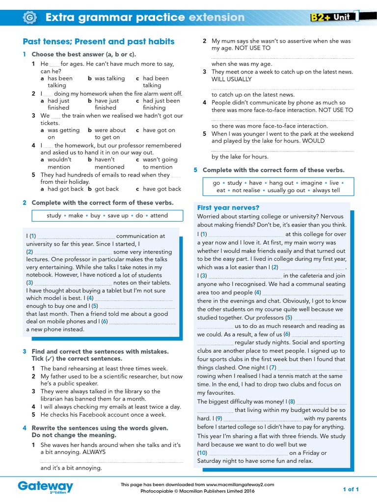 Extra Grammar Practice Extension | PDF | Communication