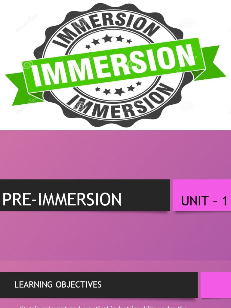 Understanding Work Immersion Essentials | PDF | Employment ...