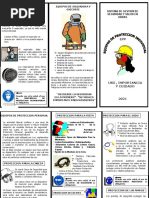 Triptico Uso de Epp | PDF | Guante | Contaminación