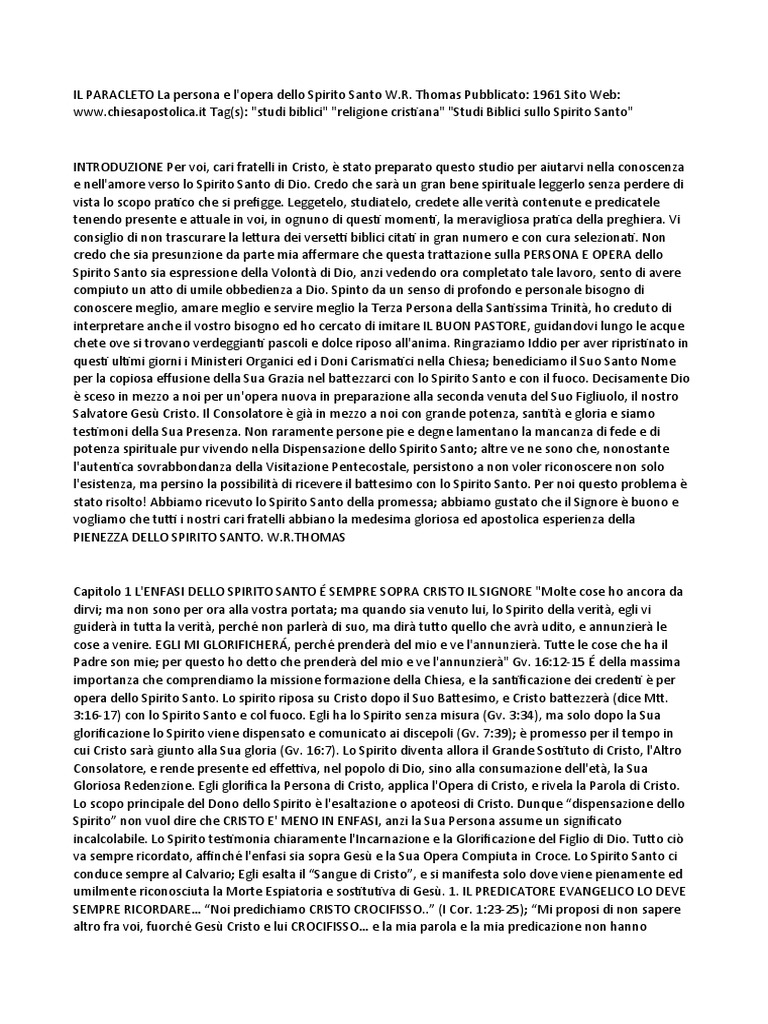 Il Paracleto | PDF
