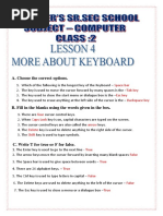 The Keyboard: Grade 1 | PDF