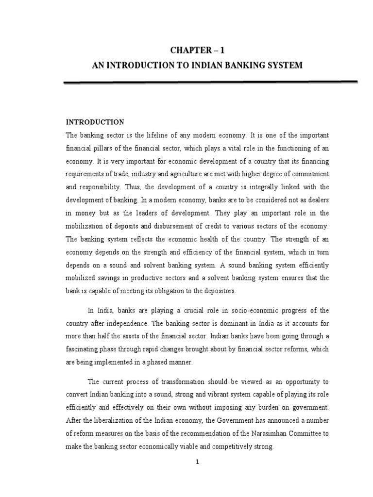 Overview of Indian Banking System | PDF | Banks | Reserve Bank Of India
